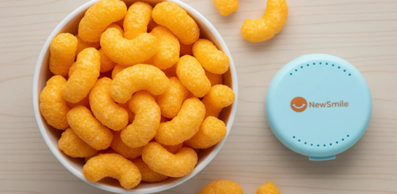 Crunchy Puff Snacks & Aligners: Snack Caution Tips – NewSmile™ USA